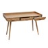 Bureau avec rangements 3 tiroirs bois clair l132 cm hallen
