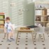 Ensemble table chaises enfant design ourson scandinave et rangement